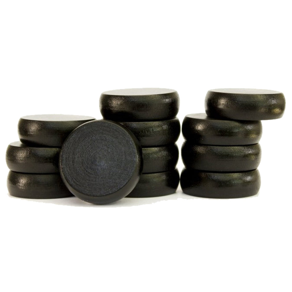 Crokinole Discs Set - 13 Black Discs - Tournament Size 1-1/4 ...